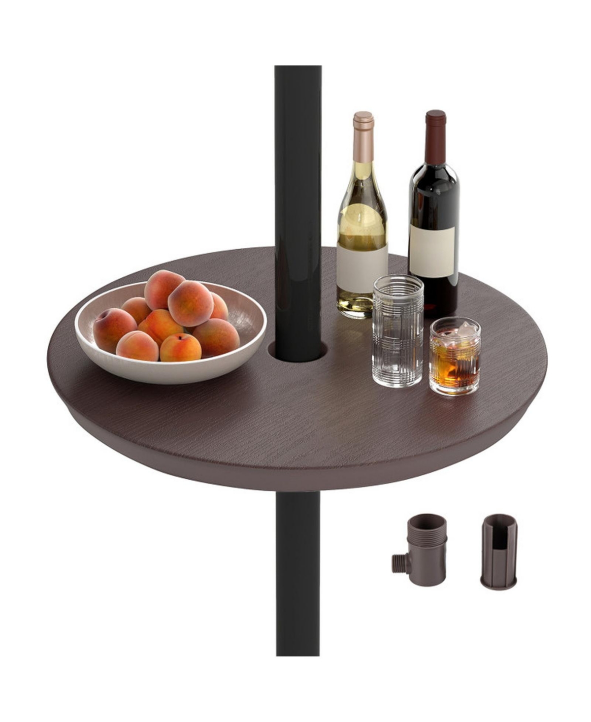 Click here for Gouun 20 in Clamp-On Adjustable Umbrella Tray Tabl... prices