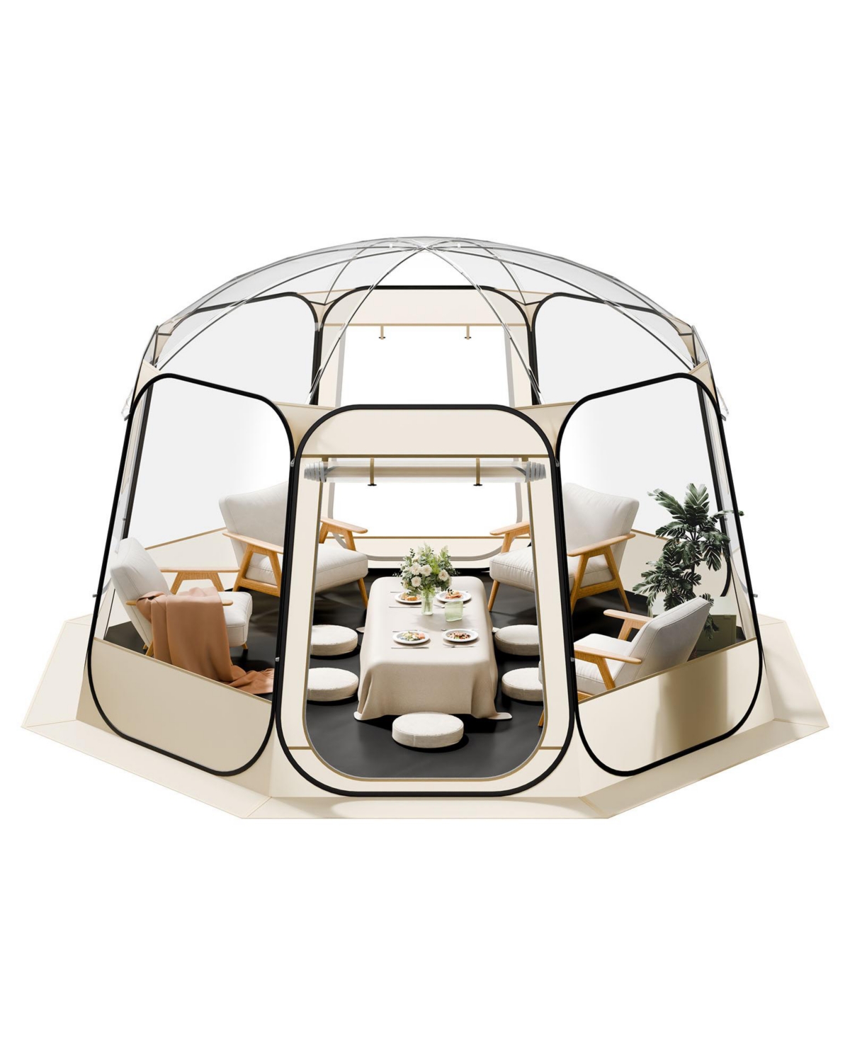 Click here for Hongge Pop Up Clear Bubble Dome Tent 12 x 11.1 ft... prices