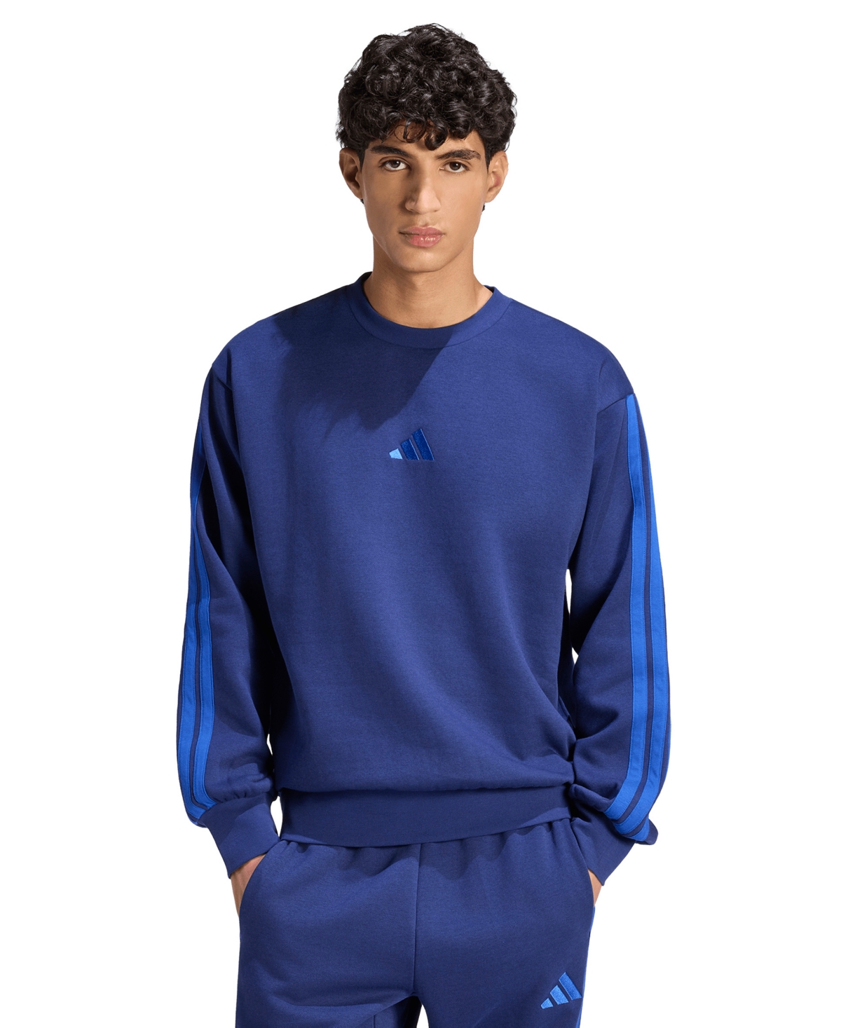 Click here for adidas Mens Essentials 3-Stripes Fleece Sweatshirt... prices