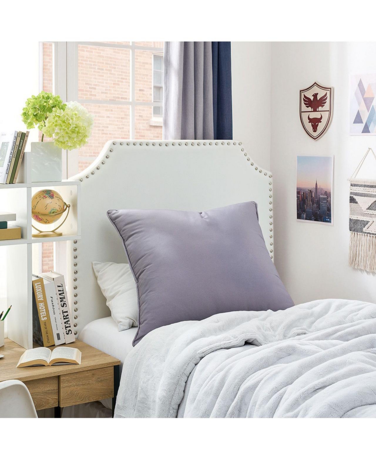 Click here for DormCo Rainha Cotton Euro Pillow - Taupe gray prices