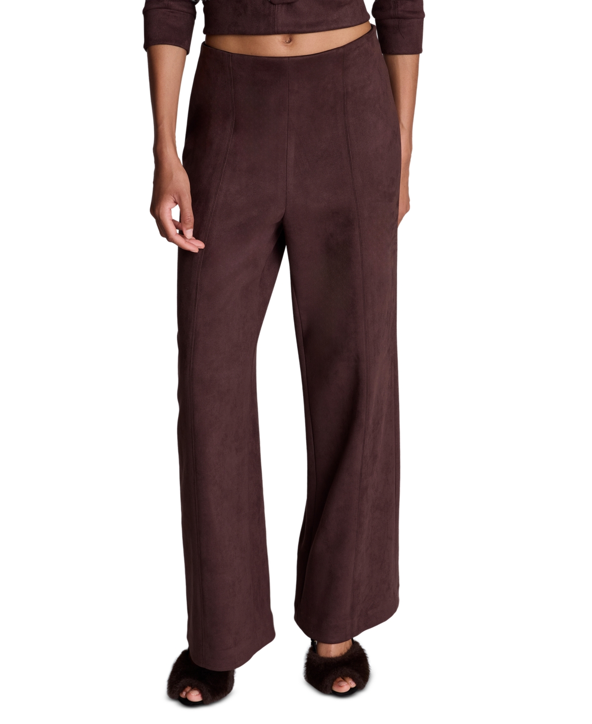 Click here for Kenneth Cole Womens High-Waisted Wide-Leg Pull-On... prices