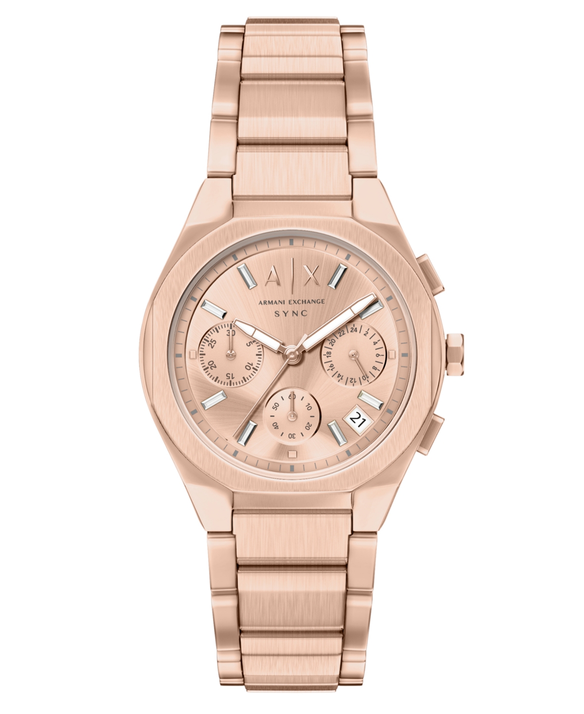 Click here for Armani Exchange Womens Sync Quartz Chronograph Ros... prices