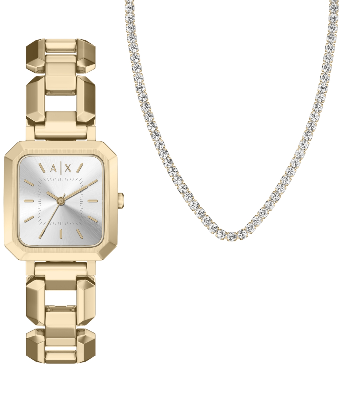 Click here for Armani Exchange Womens Quartz Three Hand Gold Stai... prices
