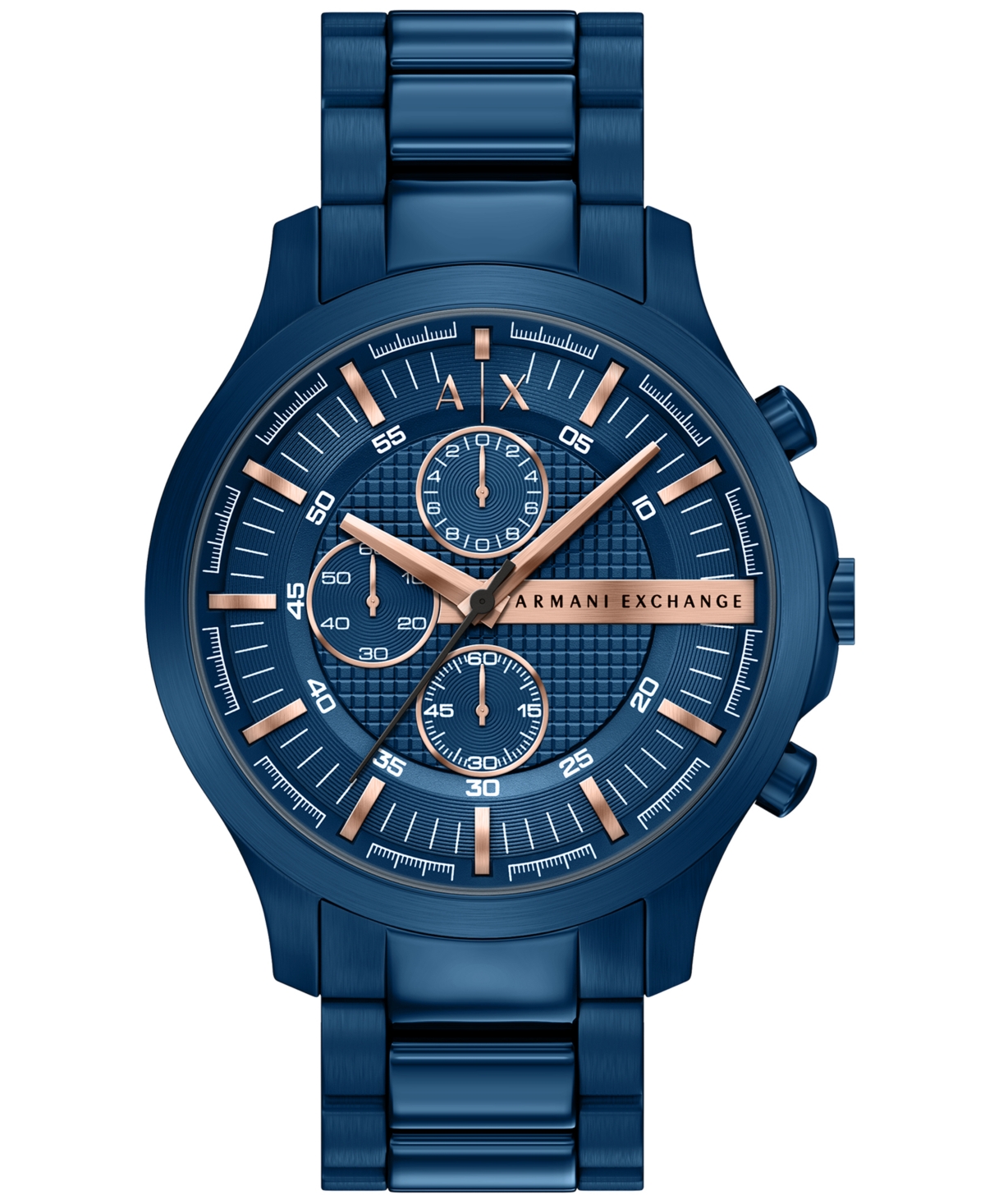 Click here for Armani Exchange Mens Quartz Chronograph Blue Stain... prices