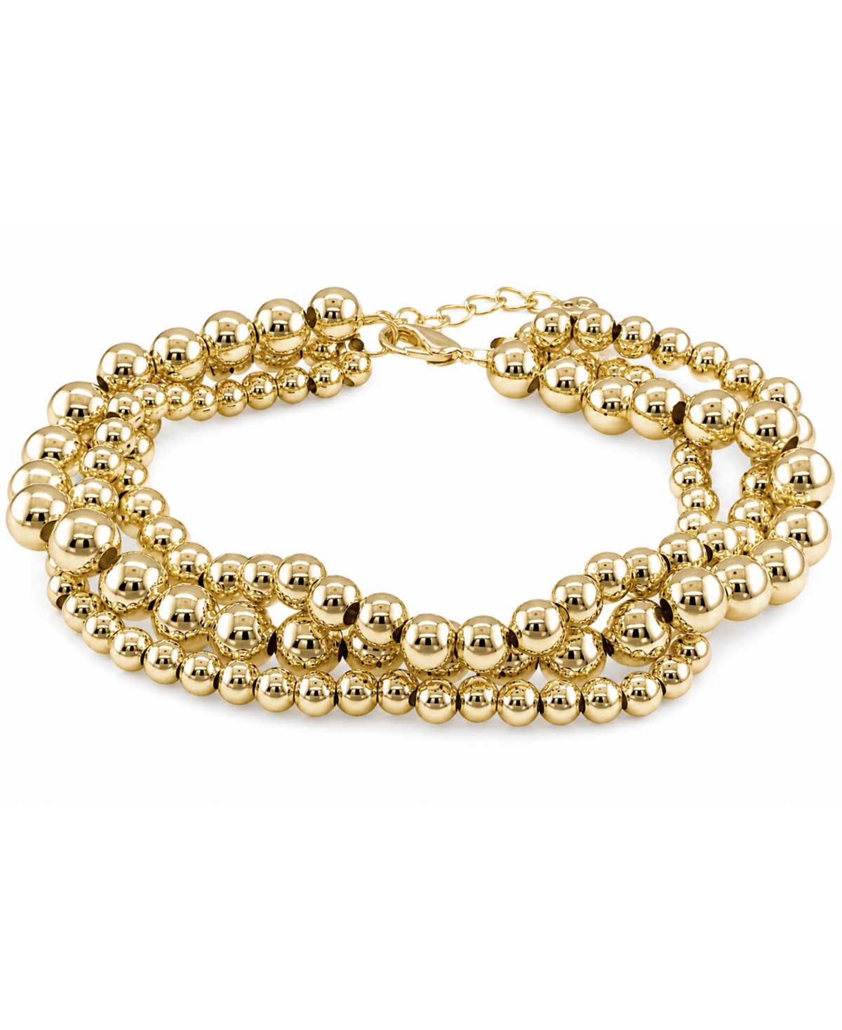 Click here for And Now This Triple Row Bead Bracelet - Gold prices