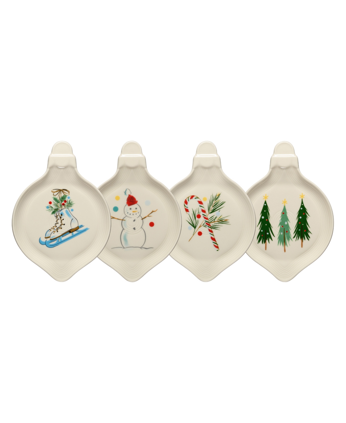 Click here for Fiesta Jolly Christmas Ornament Shaped Plates  Set... prices