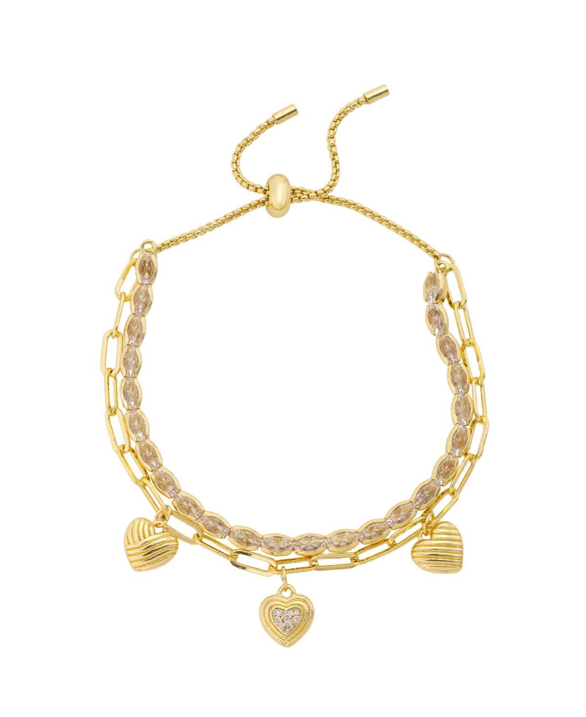 Click here for Unwritten Cubic Zirconia Gold-Plated Heart Charm D... prices