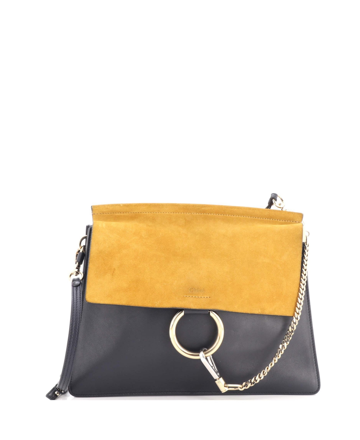 Click here for Pre-Owned Chloe Medium Faye Shoulder Bag Leather a... prices