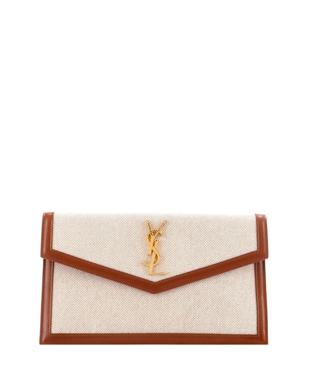 Click here for Pre-Owned Saint Laurent Uptown Pouch Canvas - Natu... prices