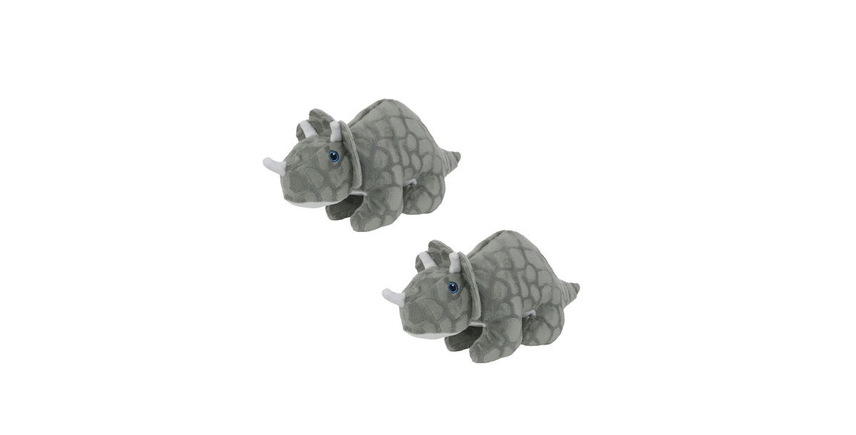 Click here for Mighty Dinosaur Triceratops 2 Pack  Durable Plush... prices