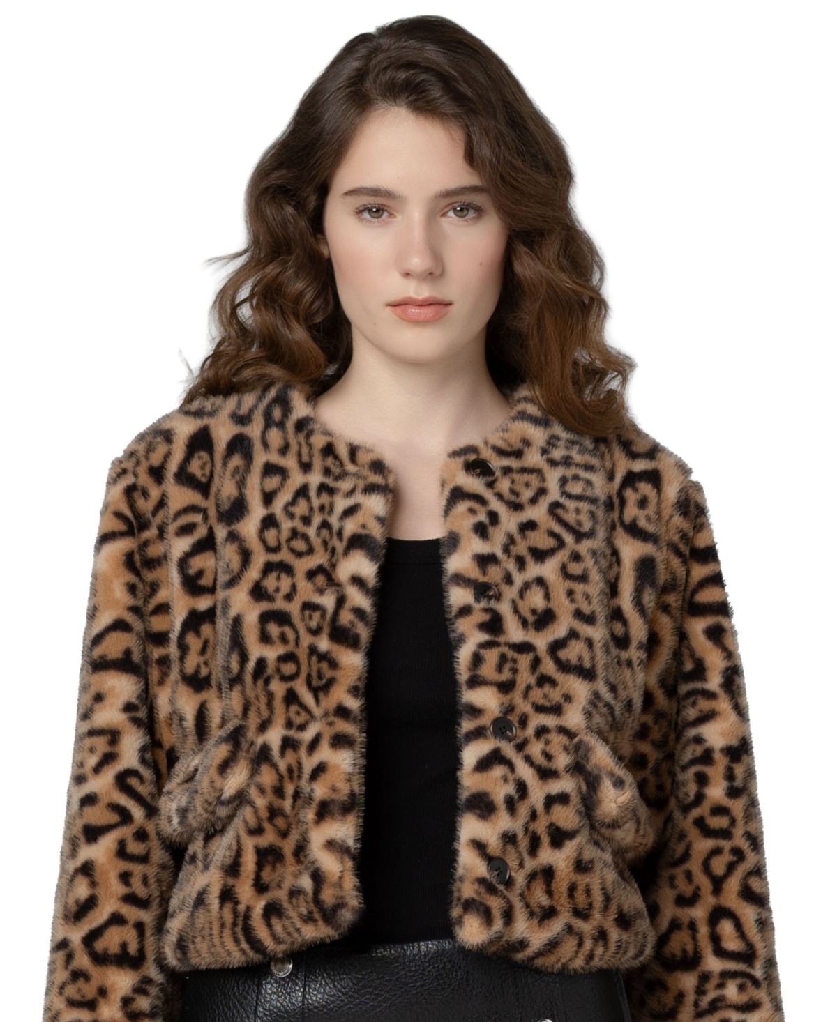 Click here for Blank Nyc Womens Animal Instinct Leopard-Print Fau... prices