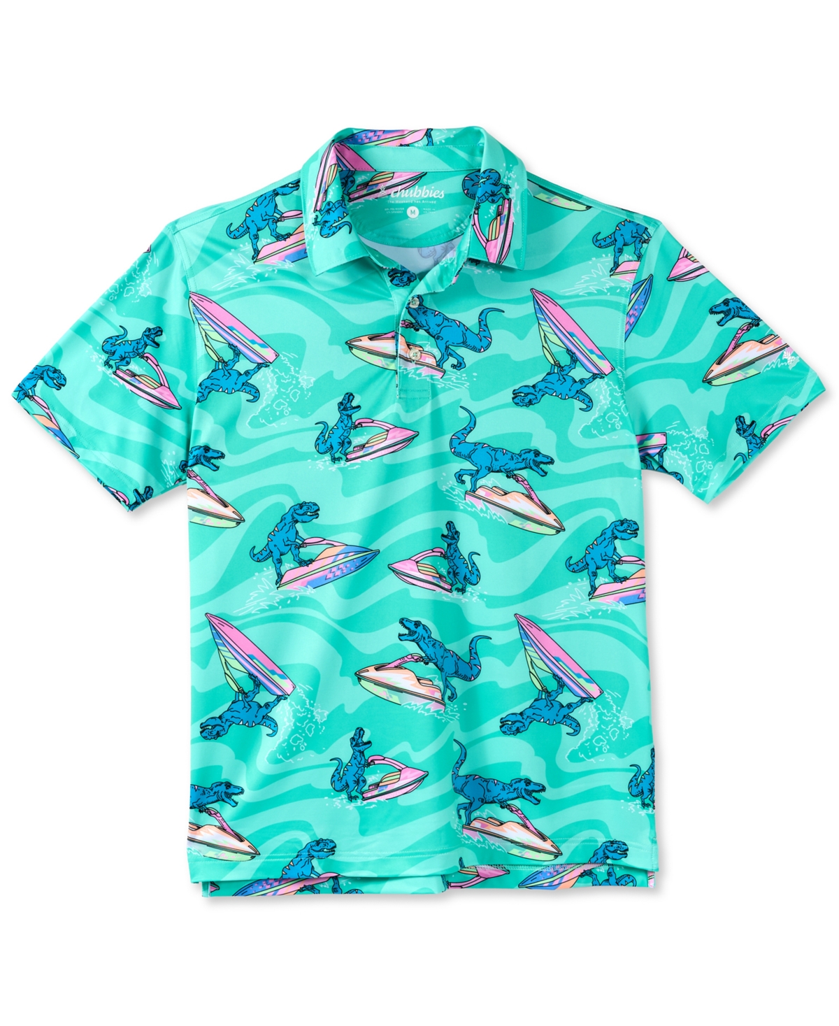 Click here for Chubbies Mens Fossil Fuel Regular-Fit Polo Shirt -... prices