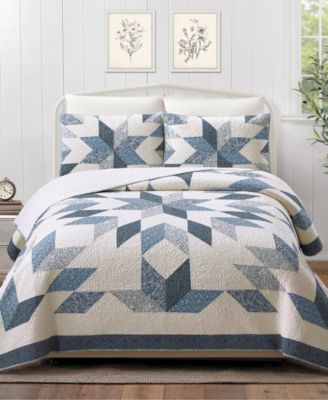 Click here for Modern Heirloom Bright Star Patchwork 3 Piece Quil... prices