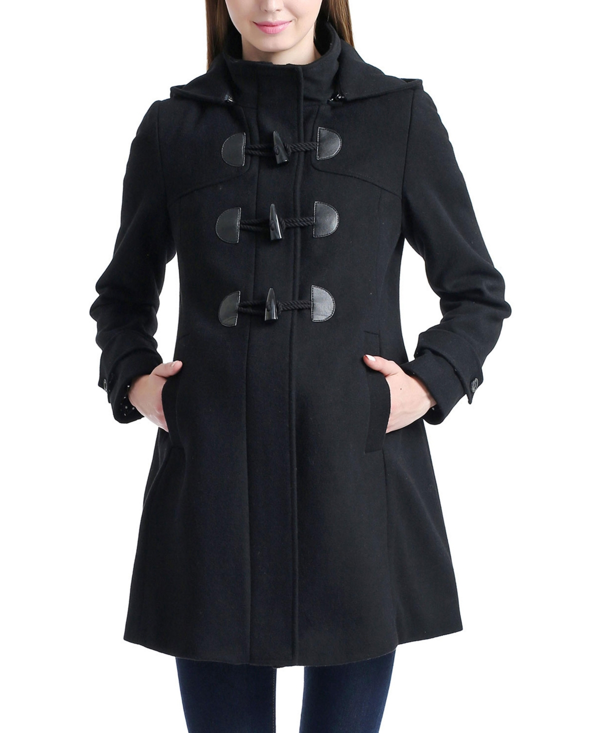 Click here for kimi + kai Maternity Wool-Blend Detachable Hood Du... prices