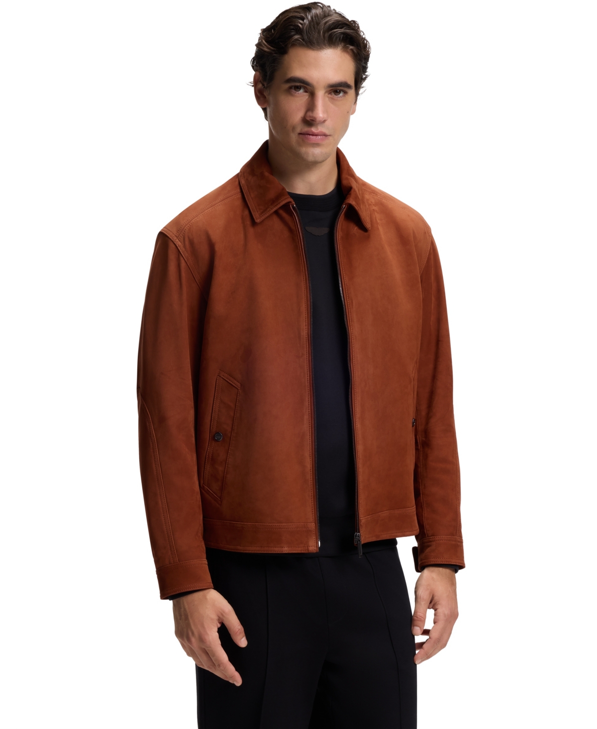 Click here for Boss by Hugo Boss x Aston Martin Mens Suede Regula... prices