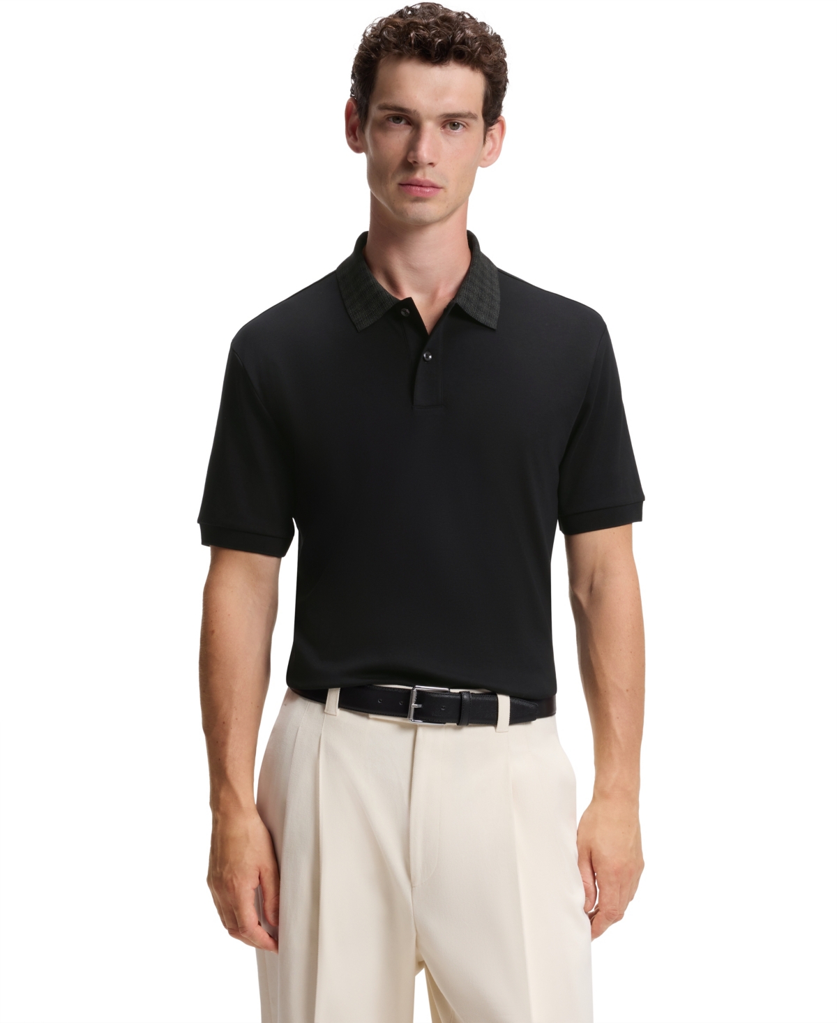 Click here for Boss by Hugo Boss Mens Cotton Regular-Fit Patterne... prices
