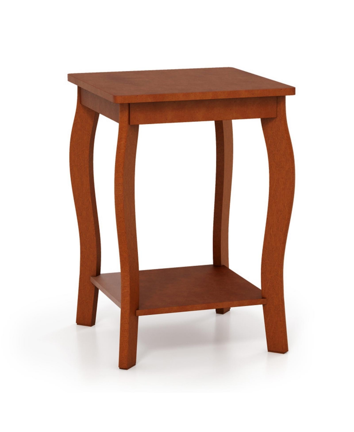 Click here for Gouun 15 Inch 2-Tier Square Side End Table with Op... prices