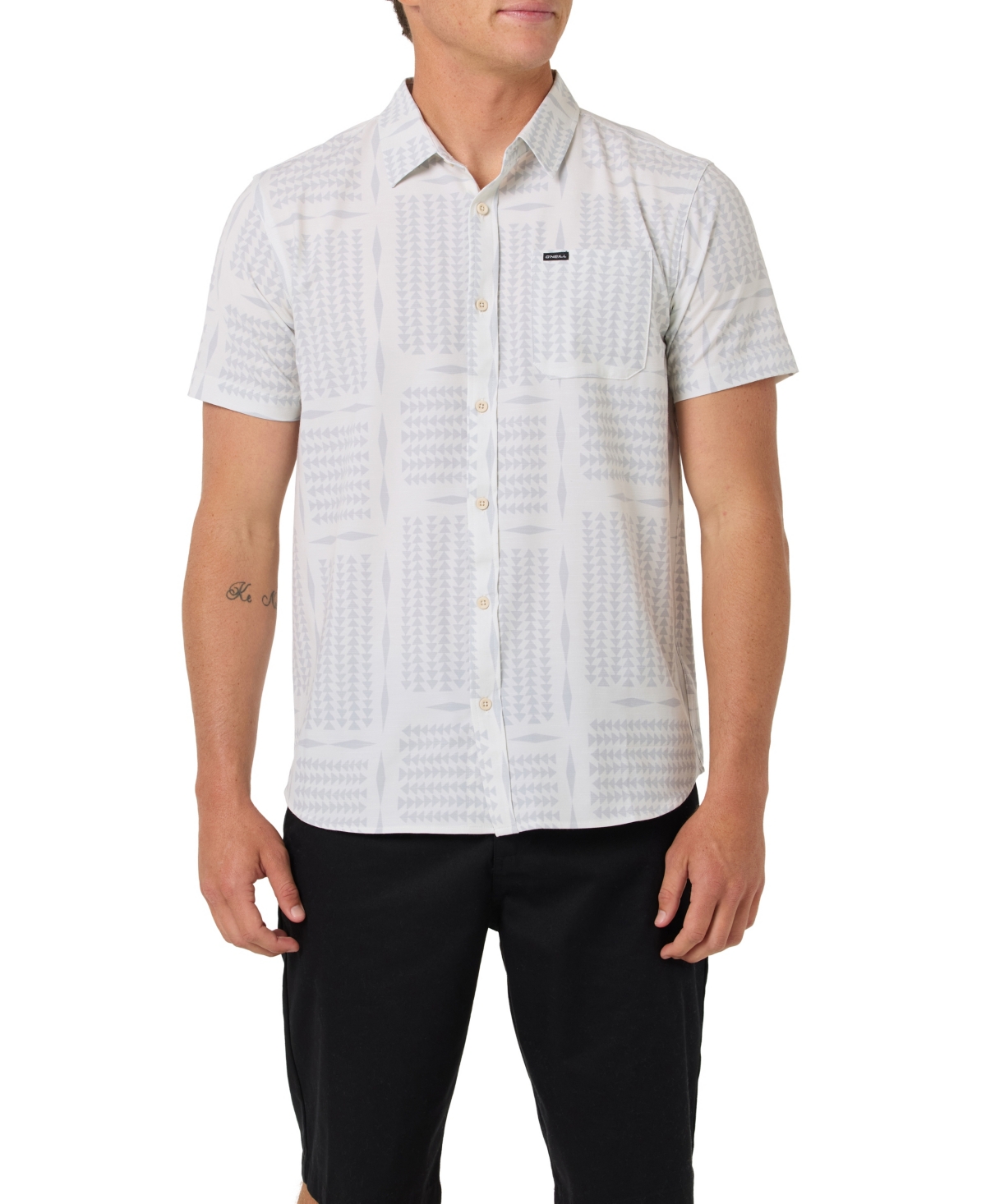 Click here for ONeill Mens Printed Short-Sleeve Shirt - Tofu prices