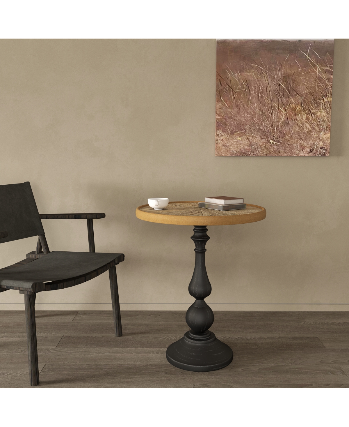 Click here for Flynama Round Pedestal Side Table  Vintage Style -... prices