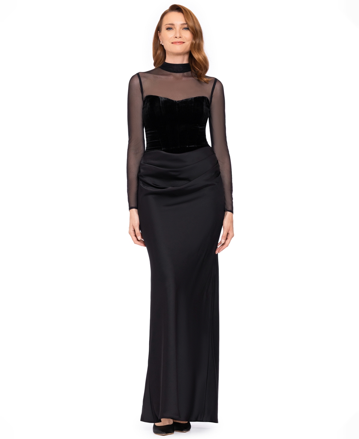 Click here for Betsy & Adam Womens Short Scuba Crepe With Drape B... prices