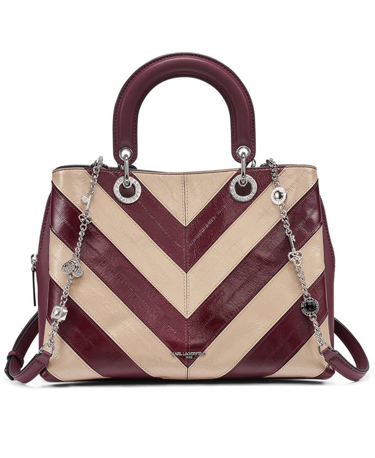 Click here for Karl Lagerfeld Paris Benoite Medium Satchel Handba... prices