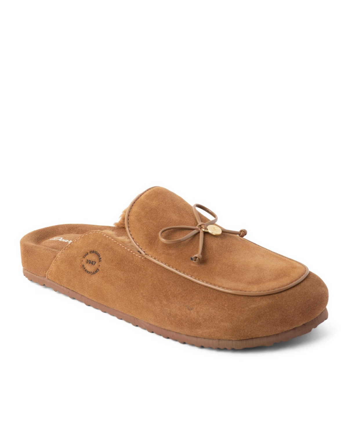 Click here for Dearfoams Womens Falan Genuine Suede Scuff Slipper... prices
