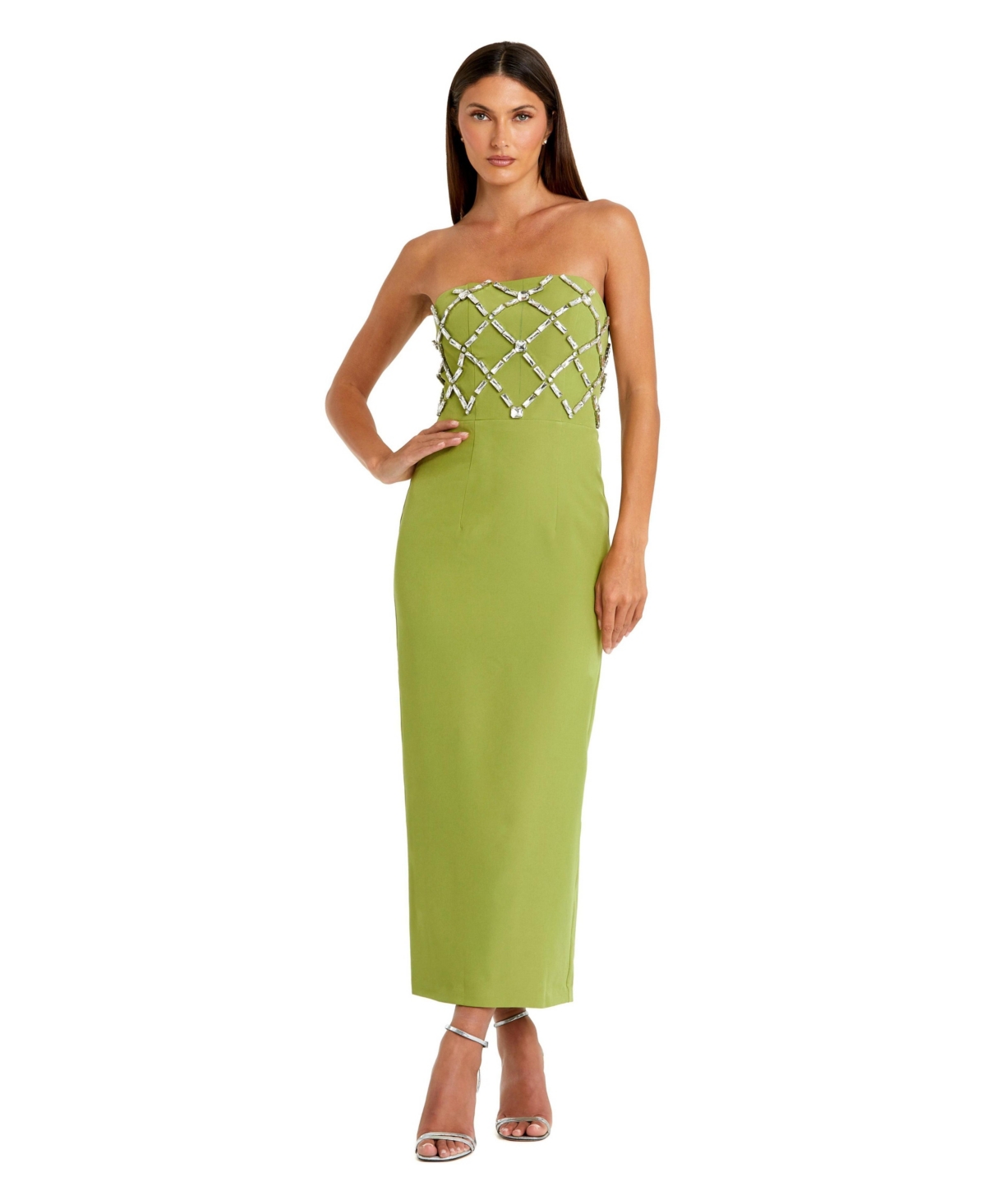 Click here for Mac Duggal Womens Strapless Crystal-Embellished Co... prices