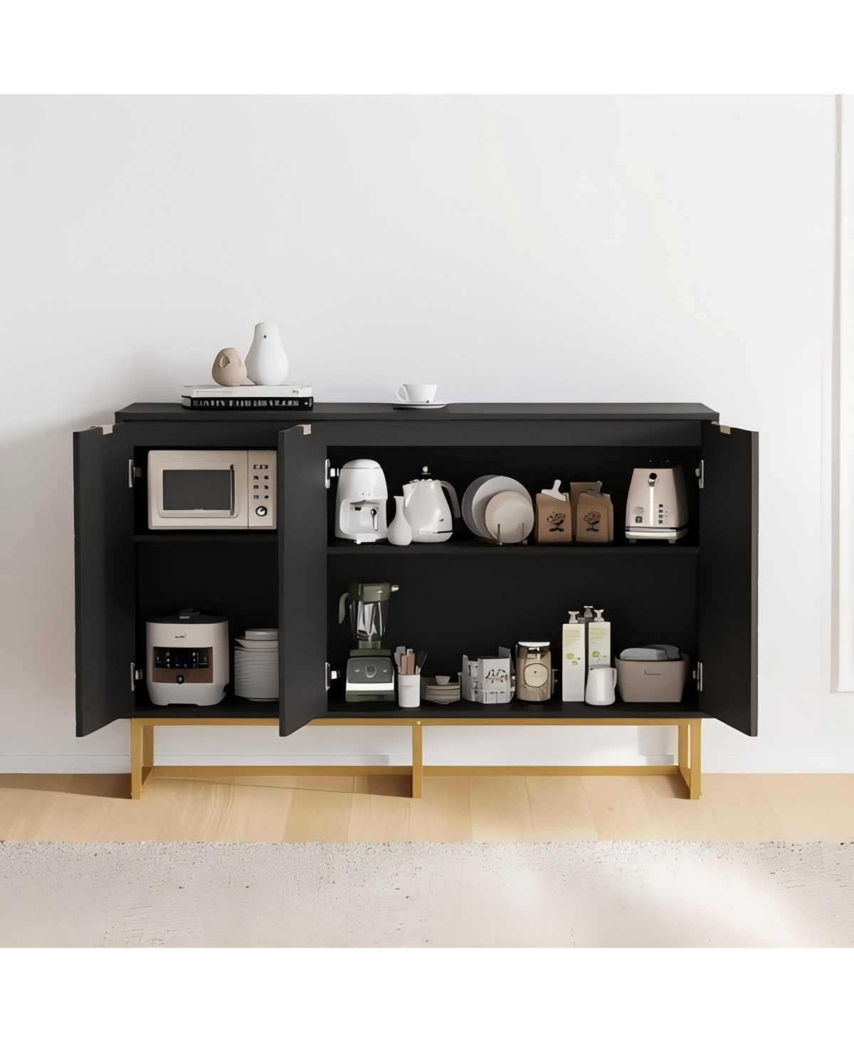 Click here for 47 x 16 x 31 in Set of 2 Sideboard Buffet Cabinet... prices
