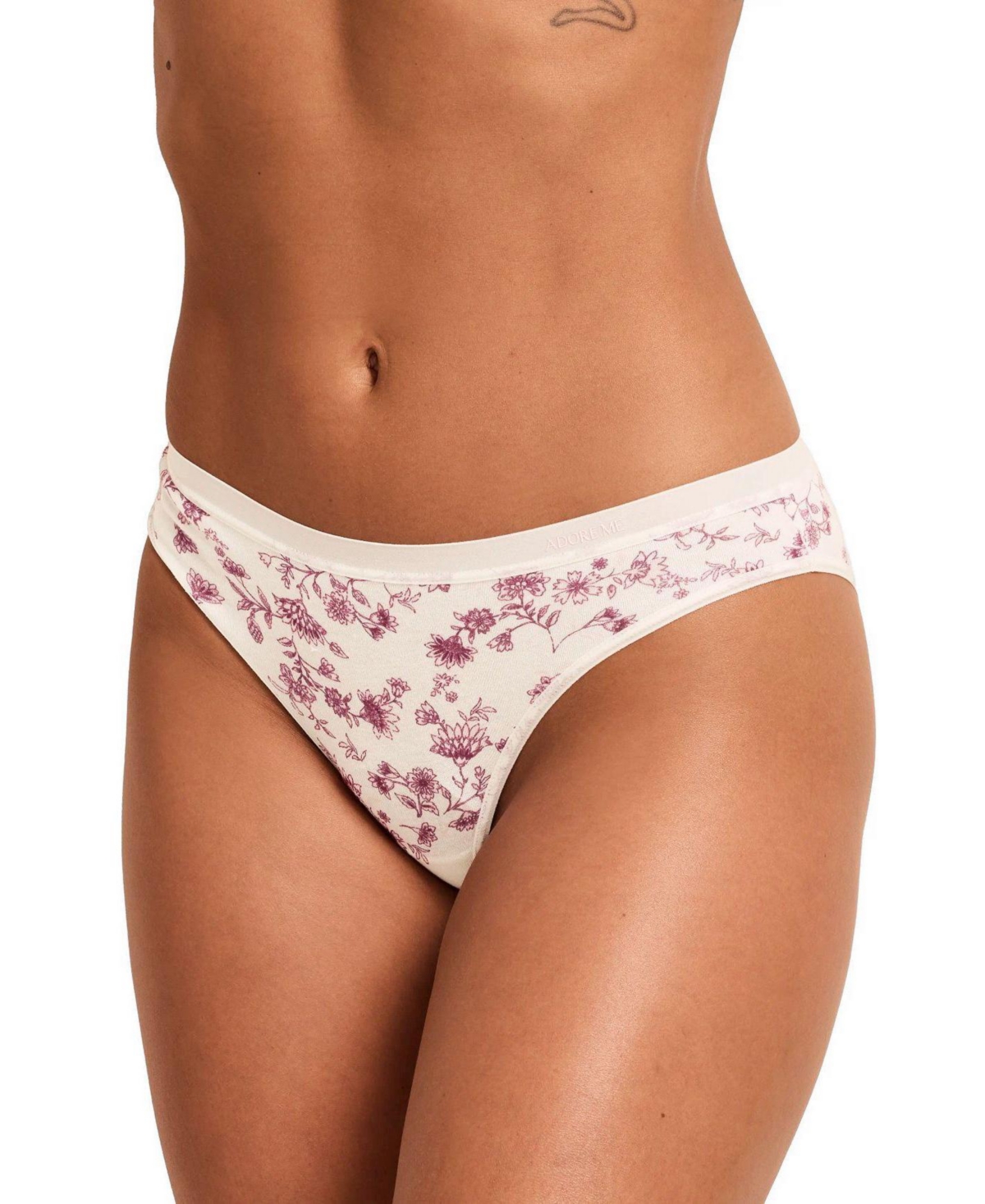 Click here for Adore Me Womens Everly Bikini Panty - Floral pink prices