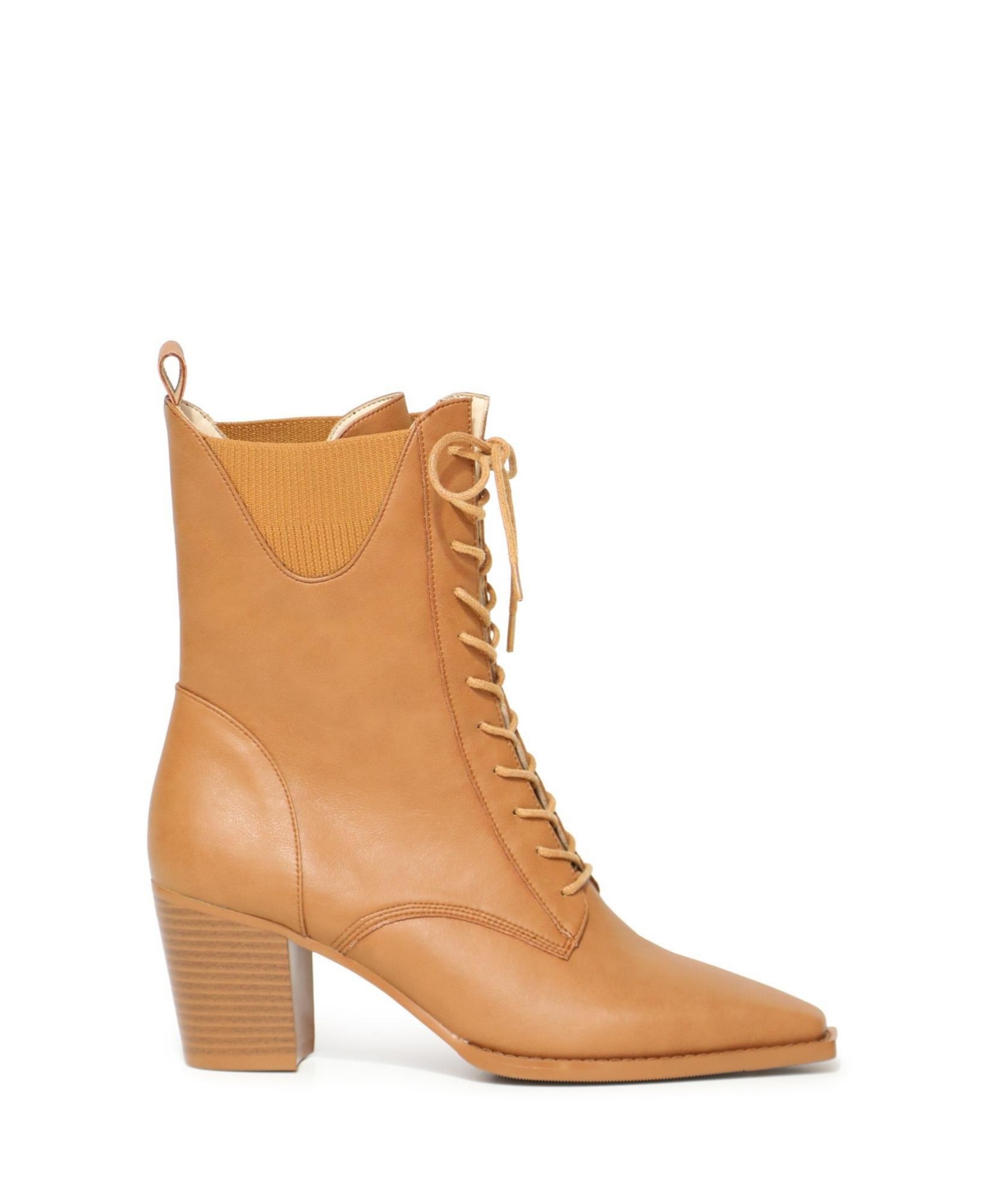 Click here for Belle & Bloom Jumping Ship Laced Boot - Tan prices