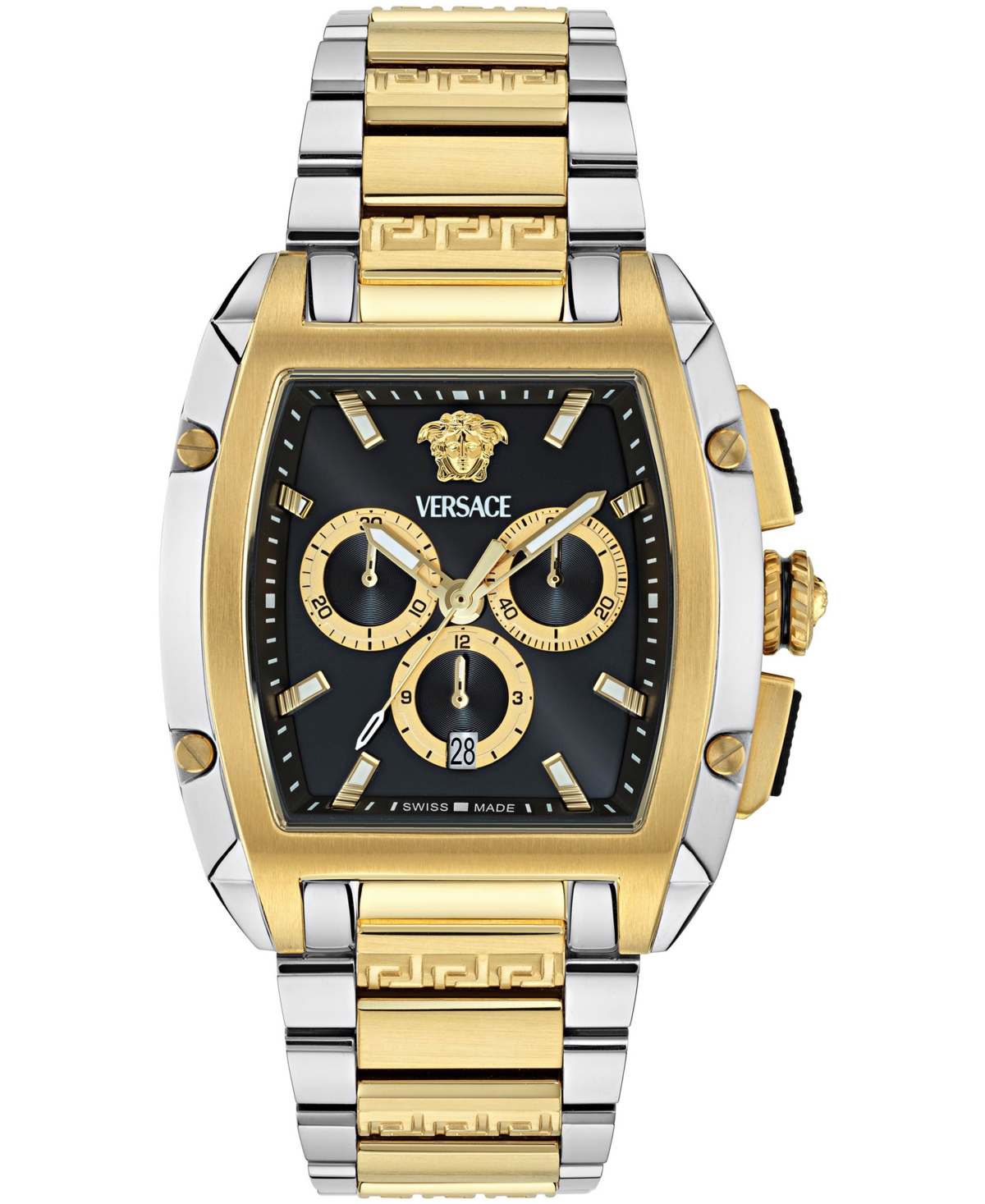 Click here for Versace Mens Dominus Silver Stainless Steel Bracel... prices