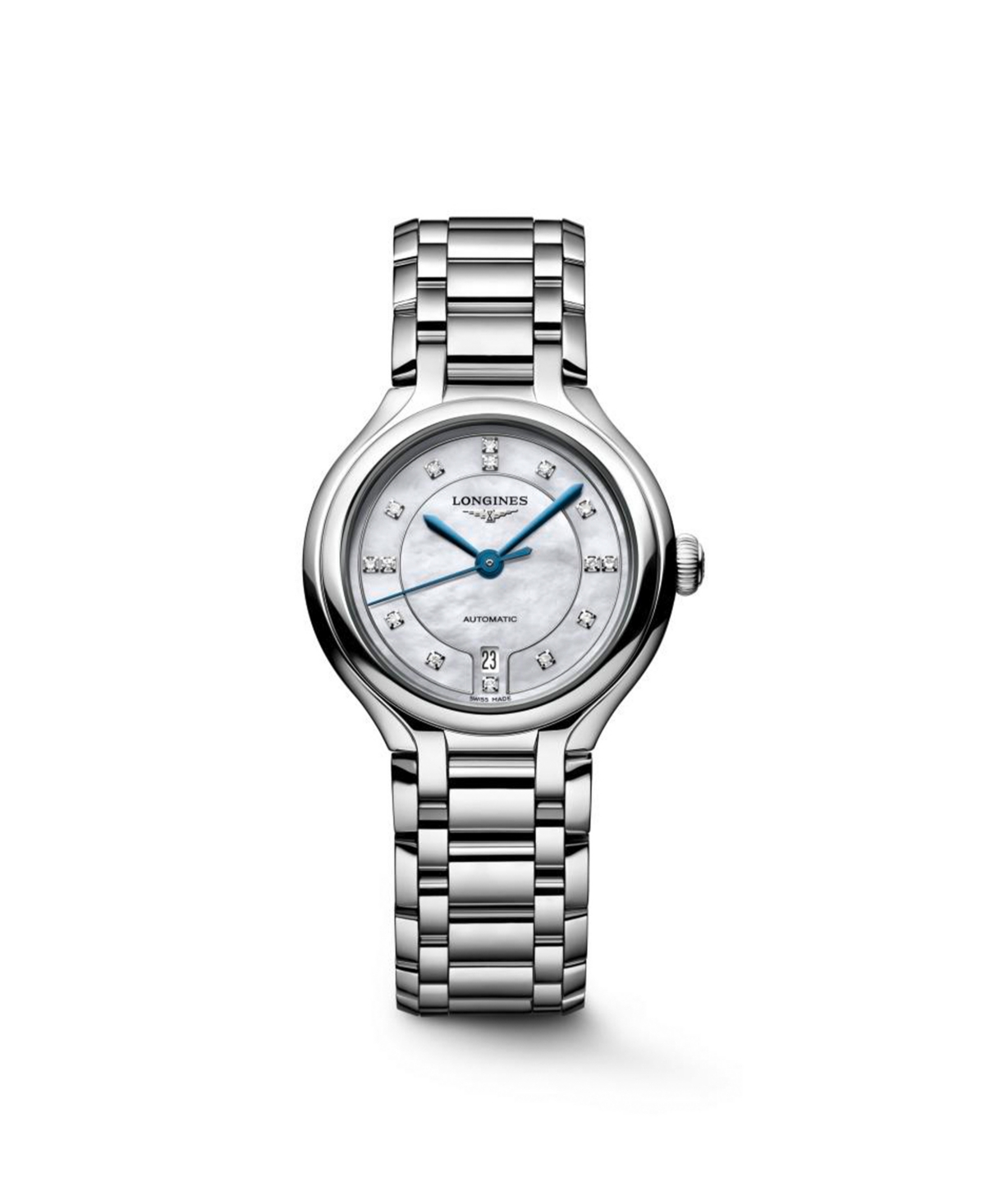 Click here for Longines Womens PrimaLuna Silver Stainless Steel S... prices