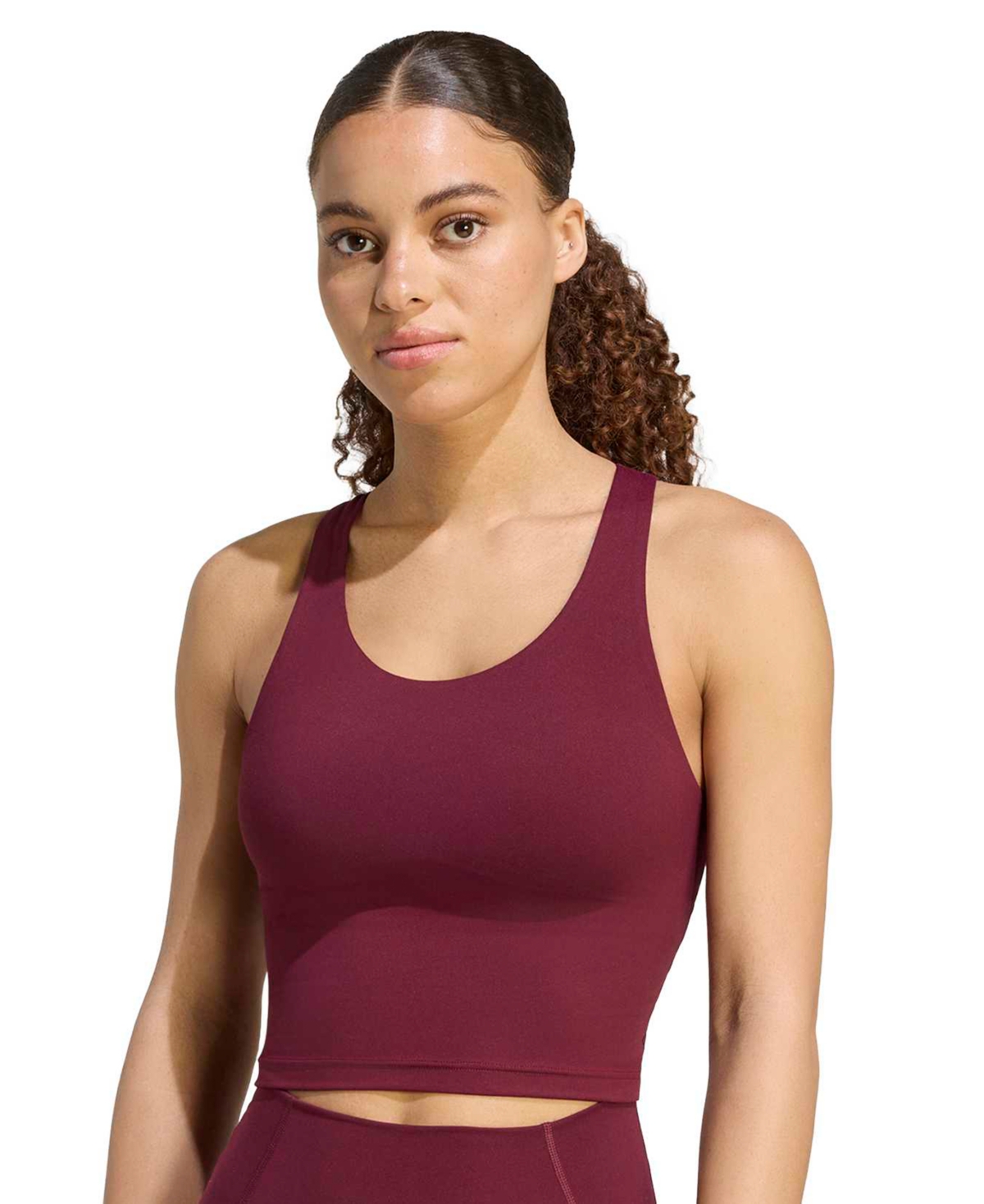 Click here for adidas Womens Low-Impact Cropped Scoop Neck Tank -... prices
