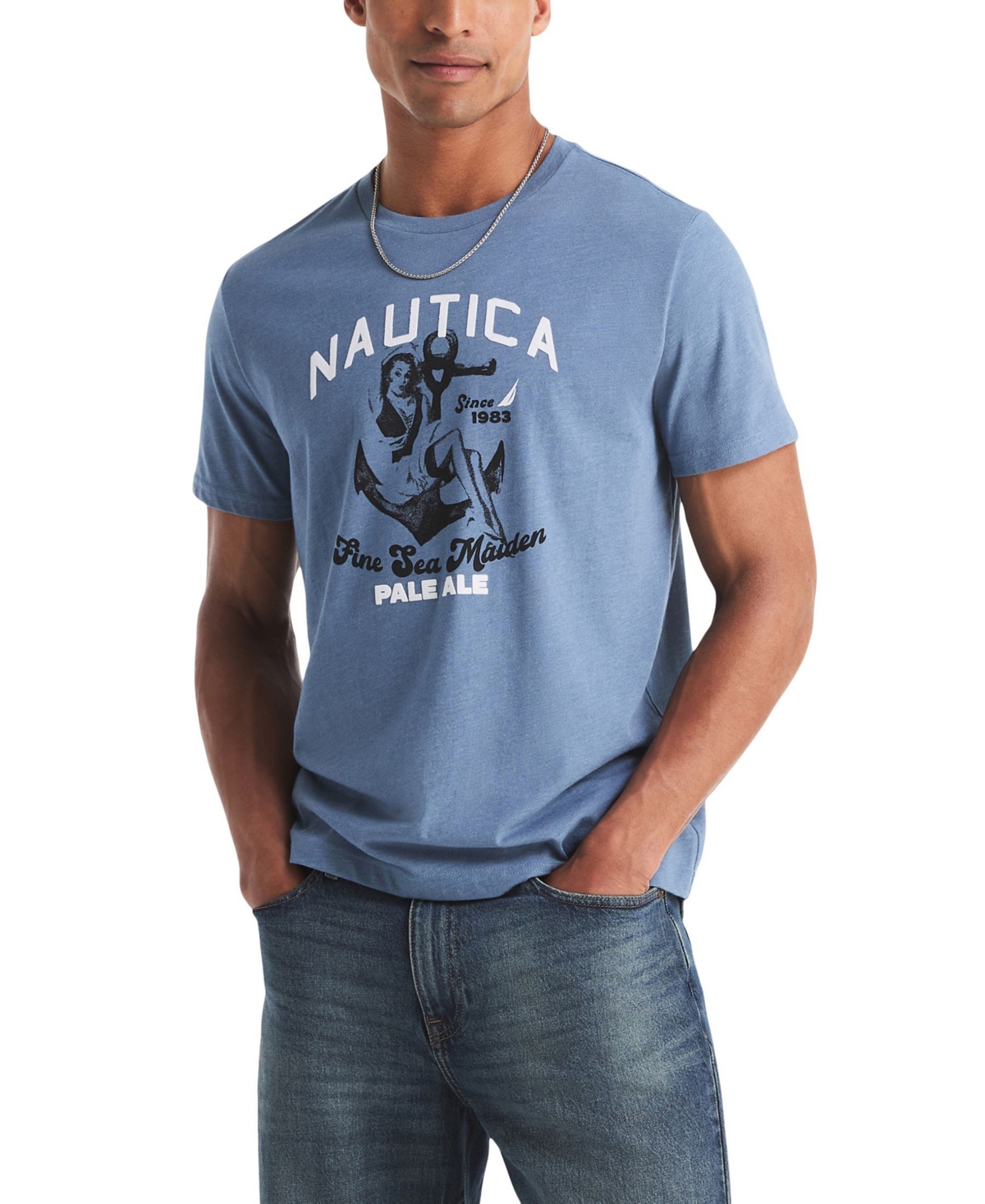 Click here for Nautica Mens Wave Graphic T-Shirt - Dpanchorht prices