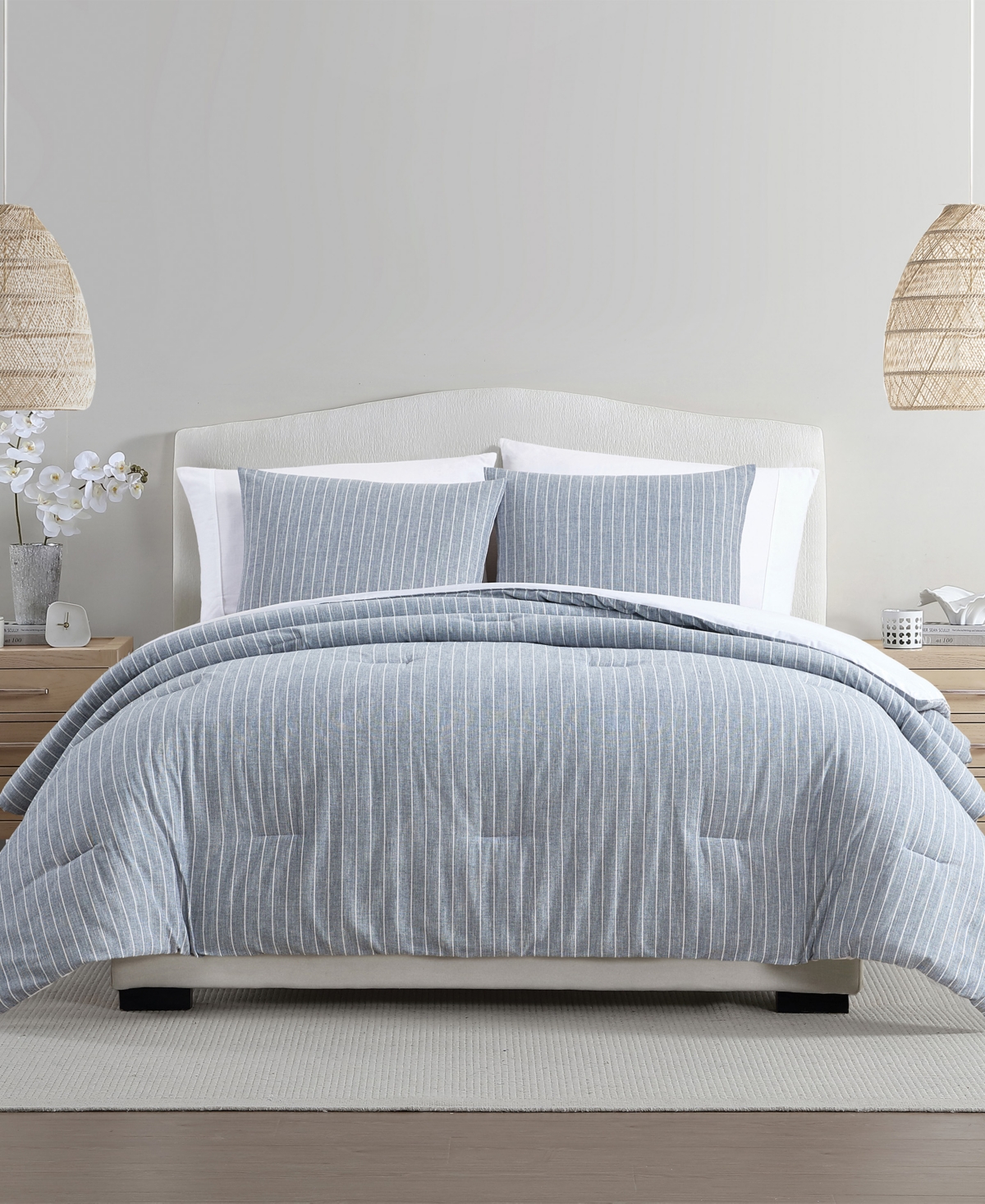 Click here for Palm Aire Jackson Stripe Cotton 3-Piece Comforter... prices