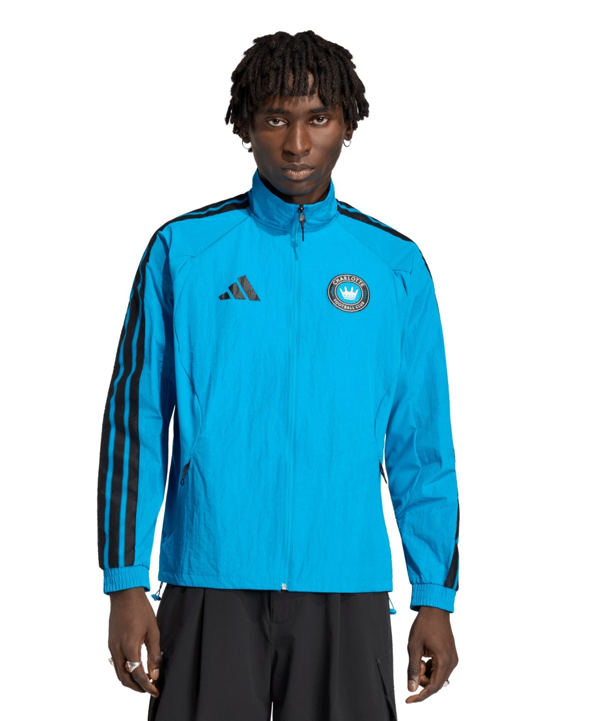 Click here for adidas Mens Blue Charlotte Fc 2026 Anthem Raglan F... prices