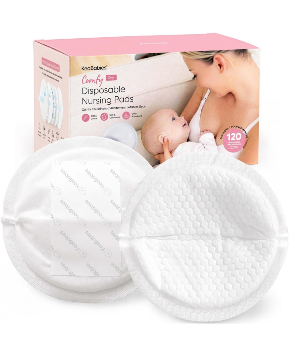 Click here for KeaBabies Womens Comfy Dry Disposable Nursing Pads... prices
