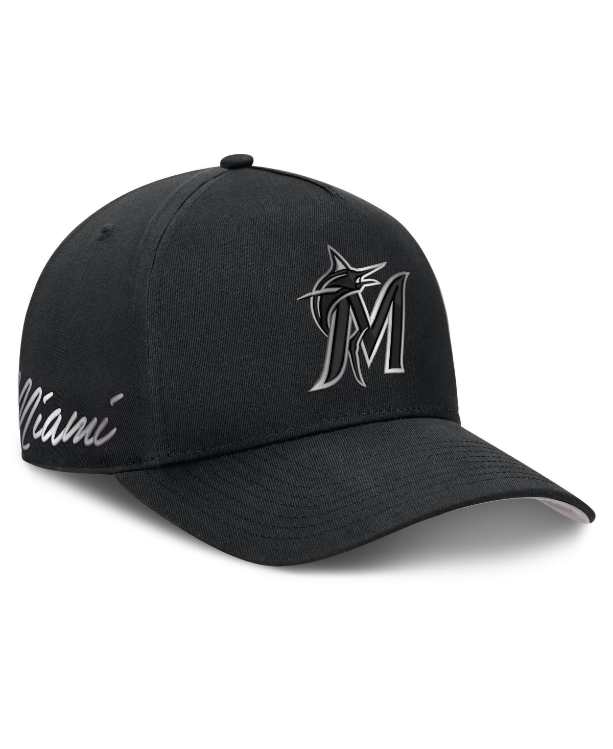 Click here for Mens Nike Black Miami Marlins Rise Dri-fit A-Frame... prices