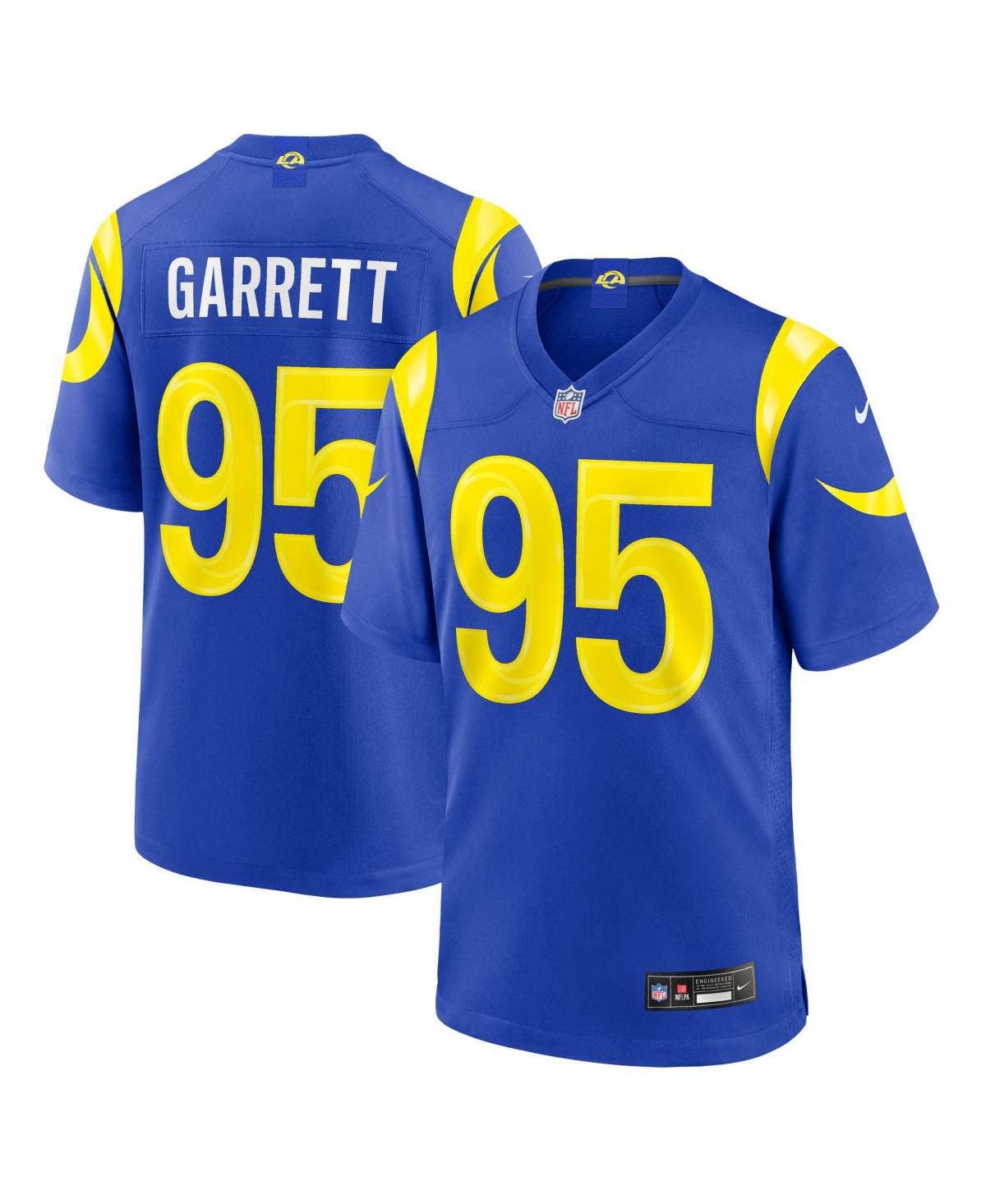 Click here for Big Boys and Girls Nike Myles Garrett Royal Los An... prices