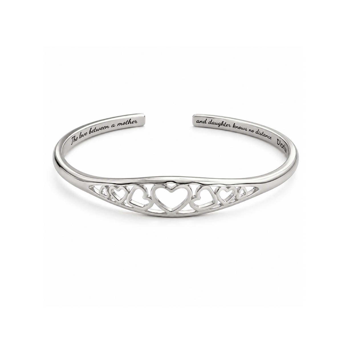 Click here for Dloria Adjustable Engraved Mother Daughter Heart C... prices