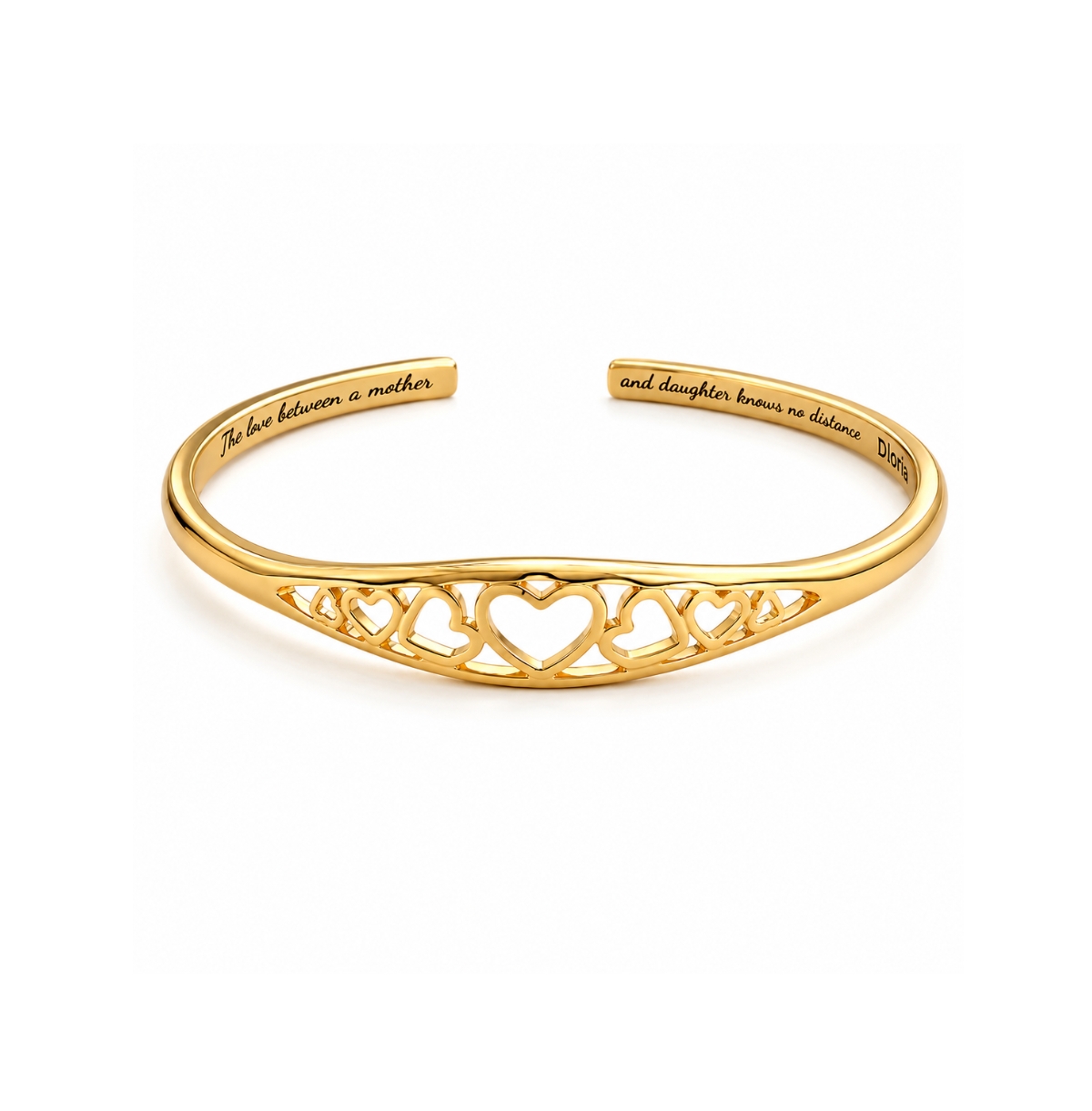 Click here for Dloria Adjustable Engraved Mother Daughter Heart C... prices