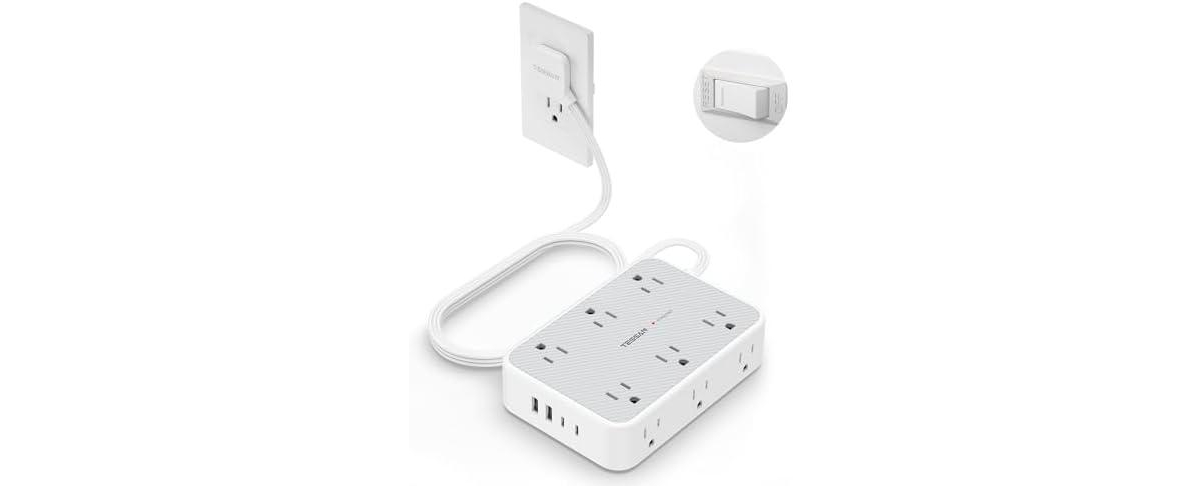 Click here for Tessan Wall Outlet Extender with 10FT  12 Outlet... prices