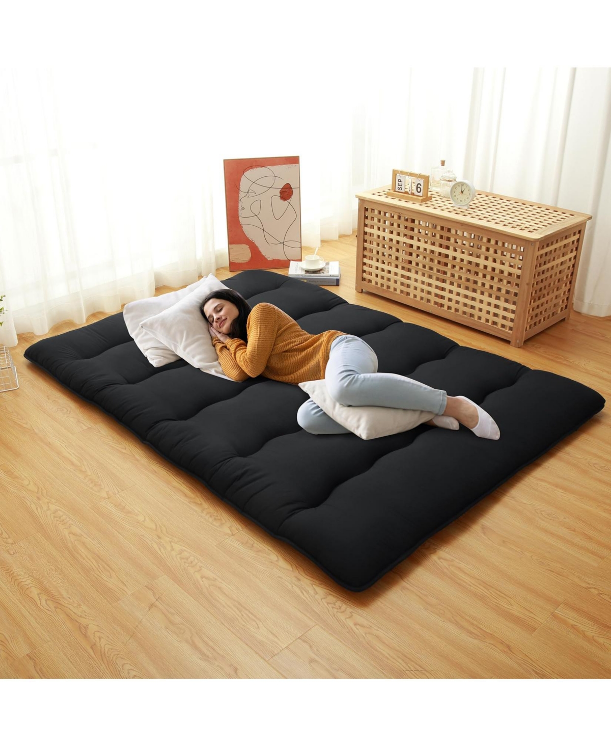 Click here for Queen/Full/Twin Japanese Floor Mattress  100 Polye... prices