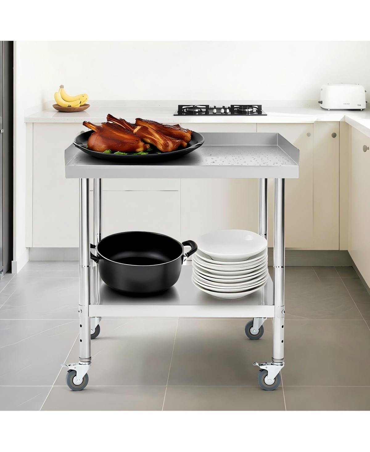 Click here for 30/24 in. Stainless Steel Grill Prep Table with Wh... prices