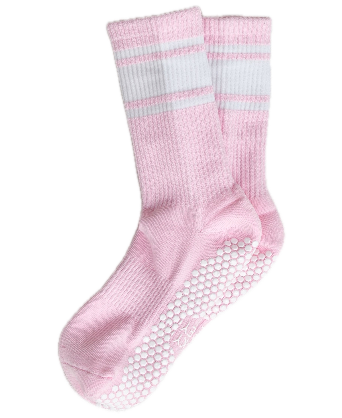 Click here for Luckey Honey Womens Crew Stripe Grip Socks - Pop P... prices