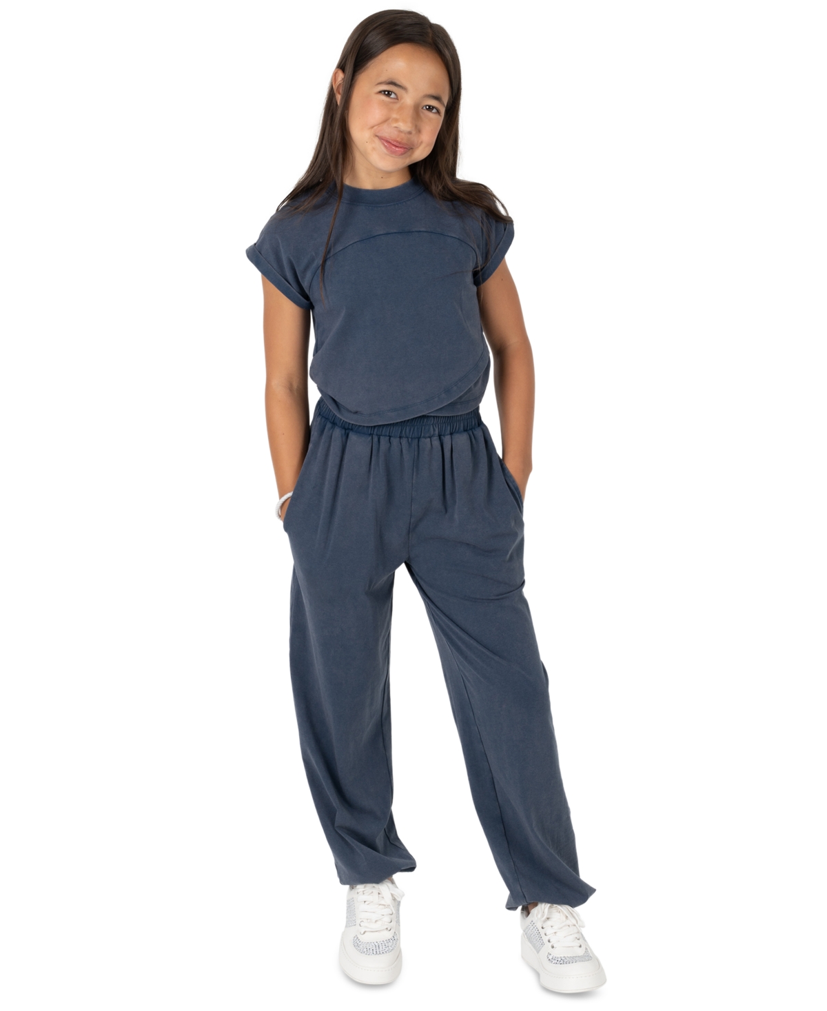 Click here for Tween Diva Girls 7-16 Washed Jersey Knit Long-Slee... prices