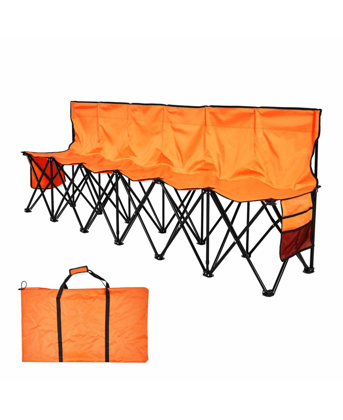 Click here for Hongge Vibrant 6 Seat Folding Team Bench 94.5 in w... prices