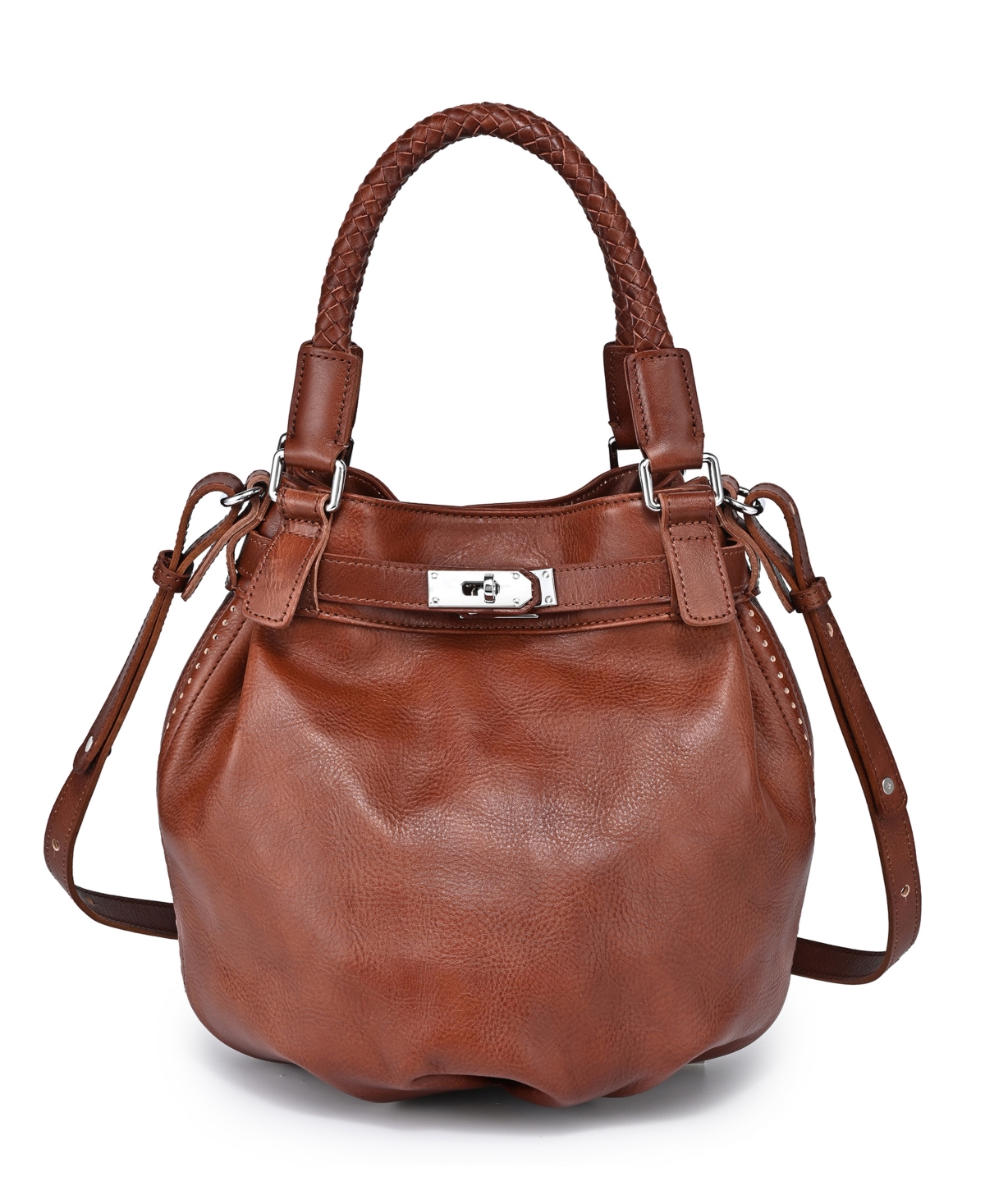 Click here for Old Trend Womens Genuine Leather Pumpkin Bucket Ba... prices