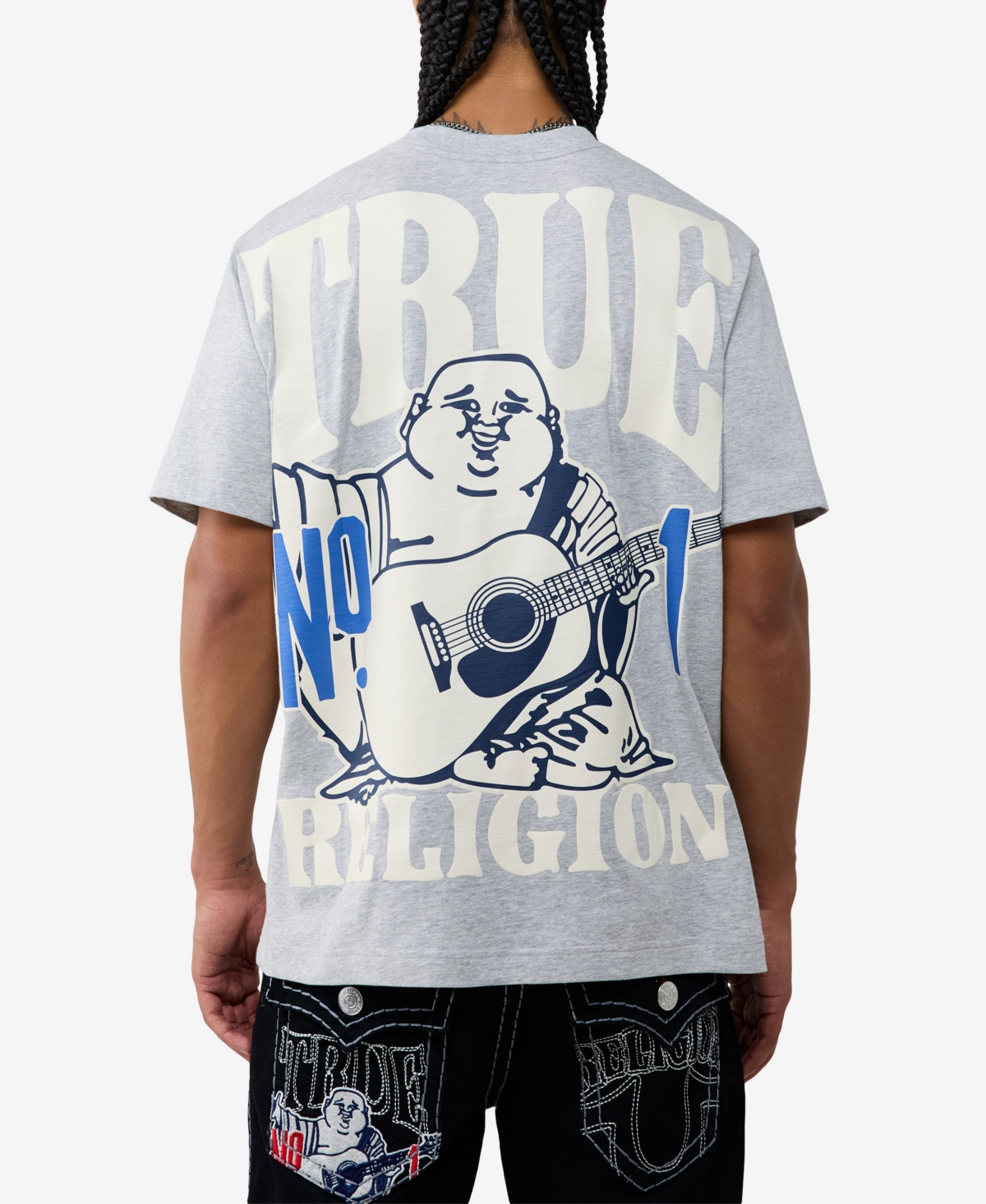 Click here for True Religion Mens Buddha Logo T-Shirt - Heather G... prices