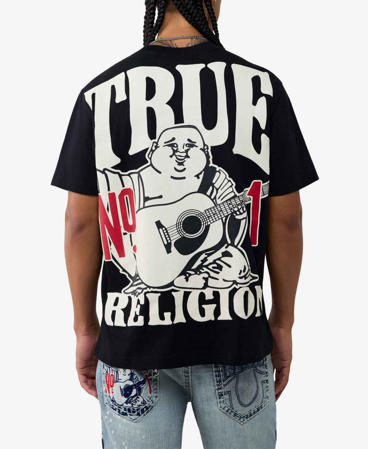 Click here for True Religion Mens Buddha Logo T-Shirt - Jet Black prices